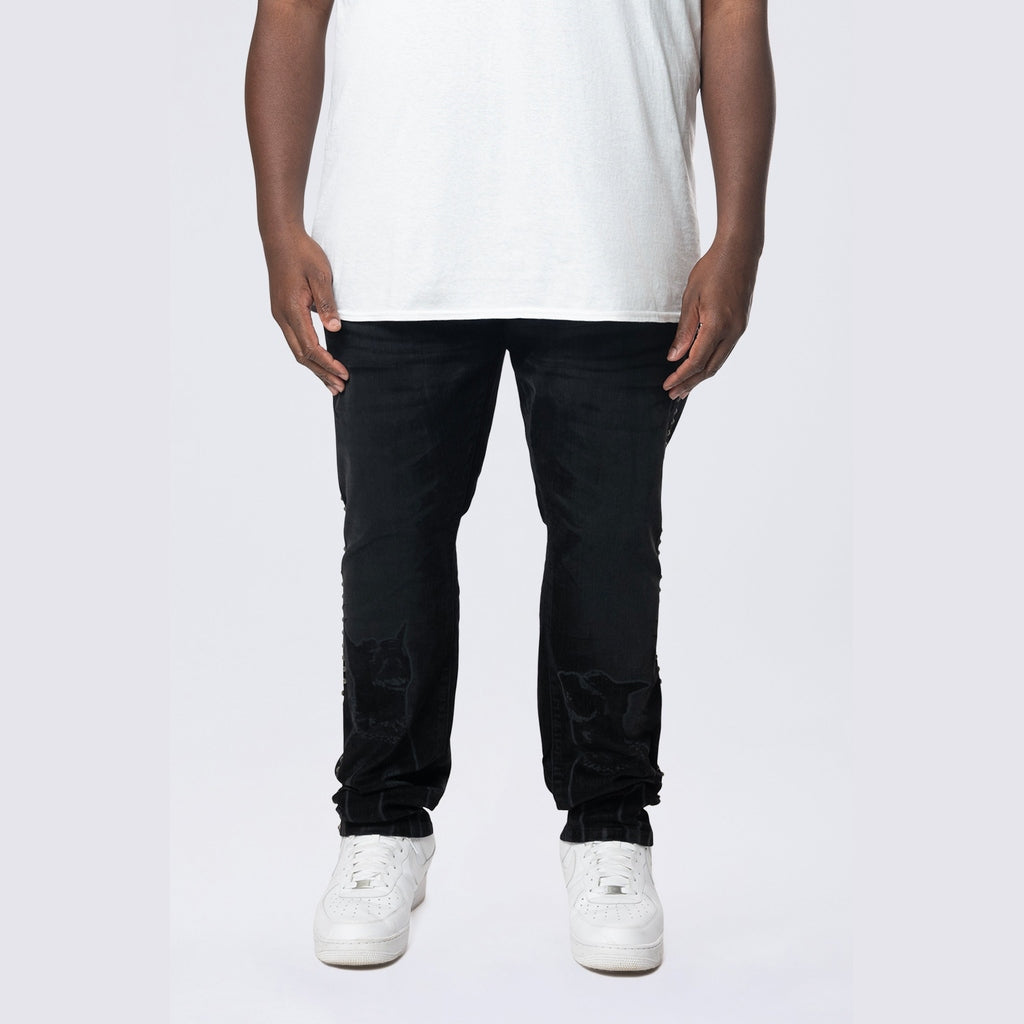 Big and Tall - Color Flocked Jeans - Dorset Black – SMOKERISENY.COM